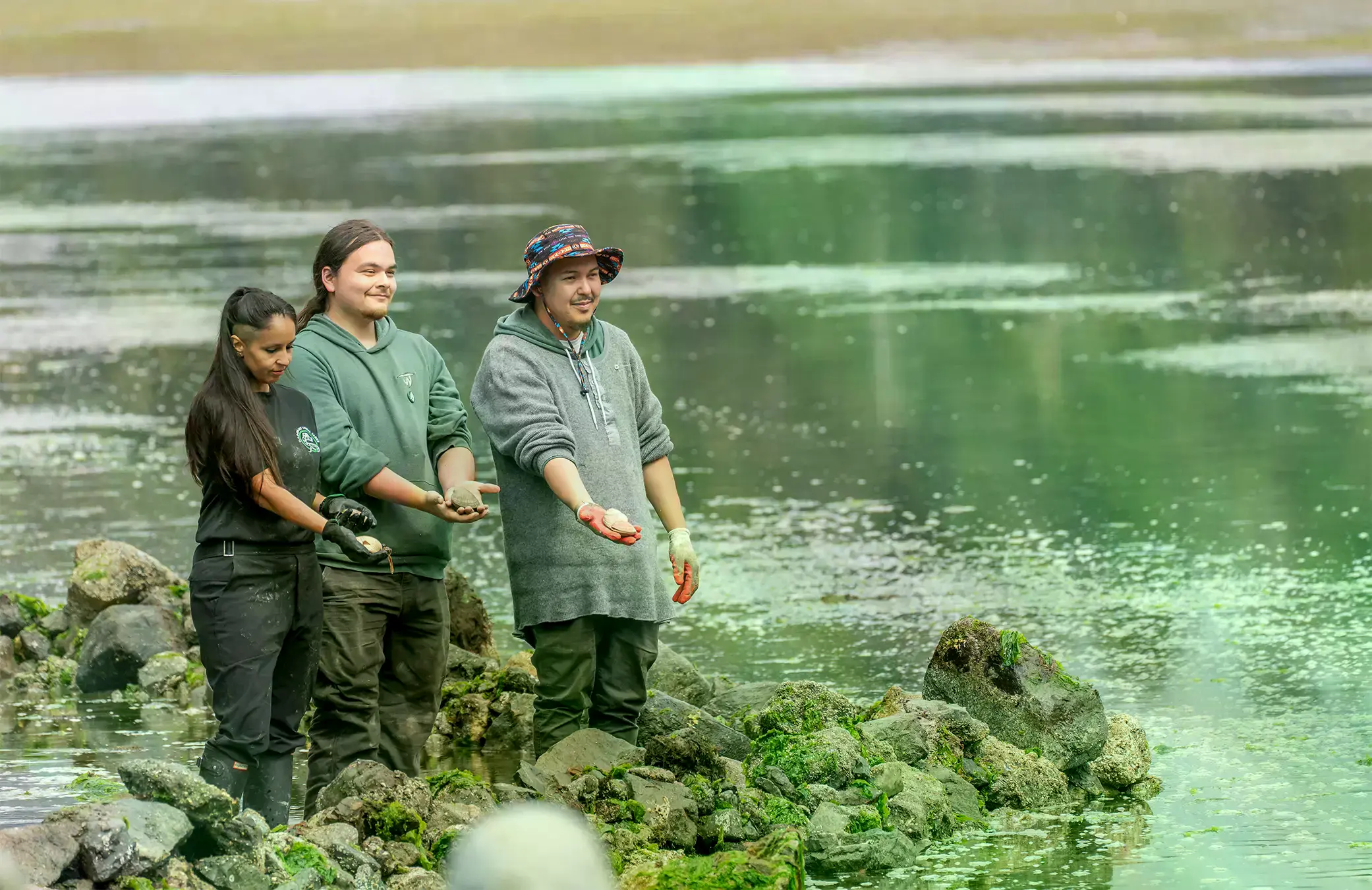 Programa Nuu-chah-nulth revive jardines de almejas ancestrales